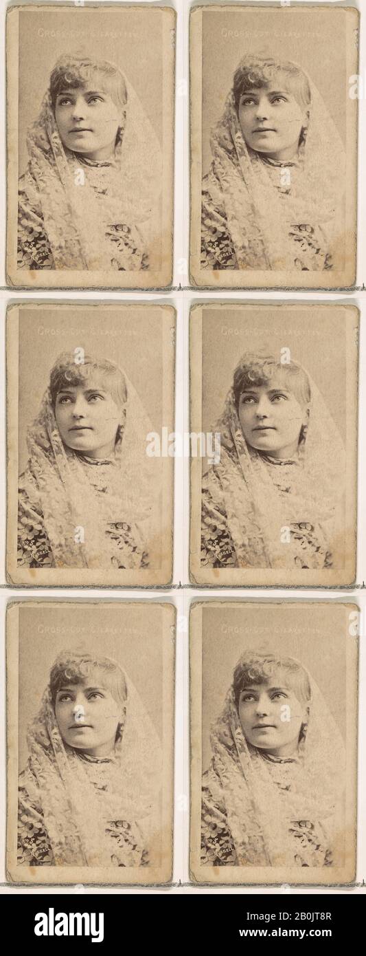 Issued by W. Duke, Sons & Co., Card Number 5, Lillian Russell, from the ...