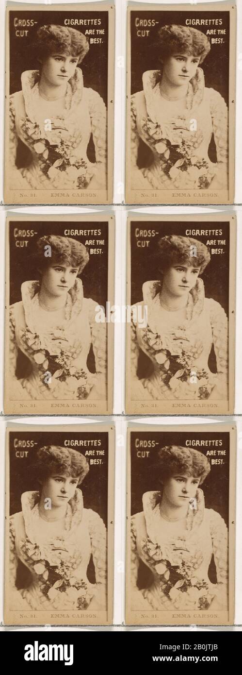 Issued by W. Duke, Sons & Co., Card Number 31, Emma Carson, from the ...