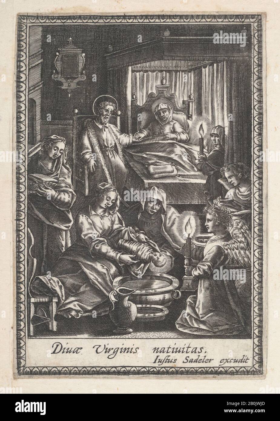 Anonymous, The Birth of the Virgin, Anonymous, 1590–ca. 1620, Engraving ...