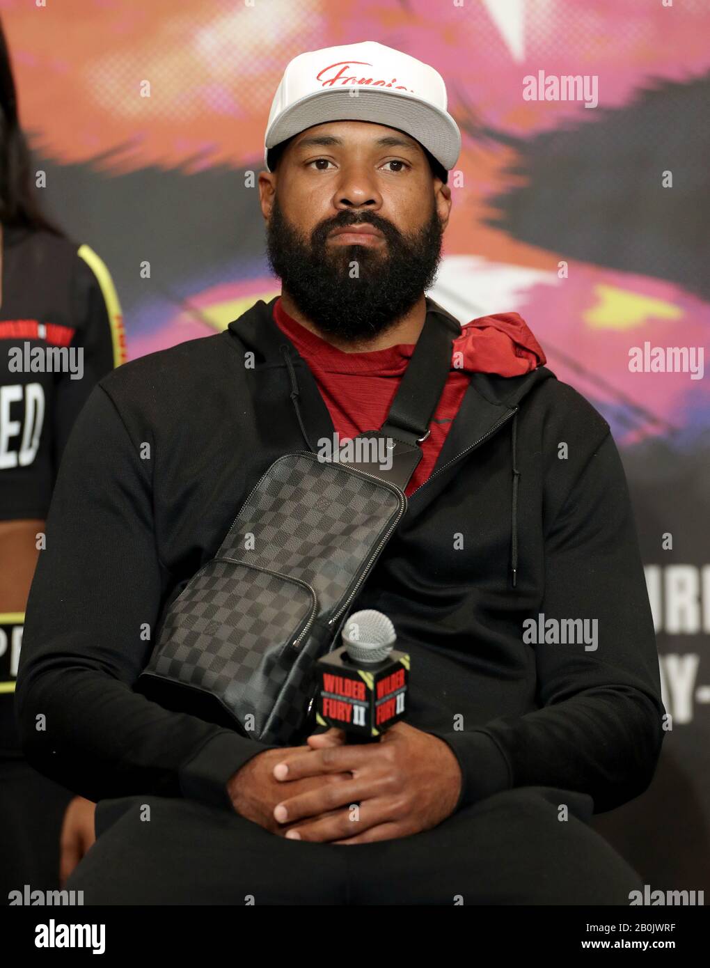 Gerald Washington during the press conference at the MGM Grand Garden ...