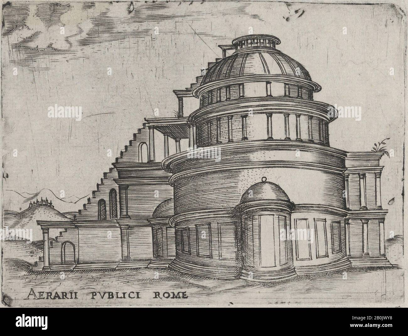 Rome engraving 16th century hi-res stock photography and images - Alamy
