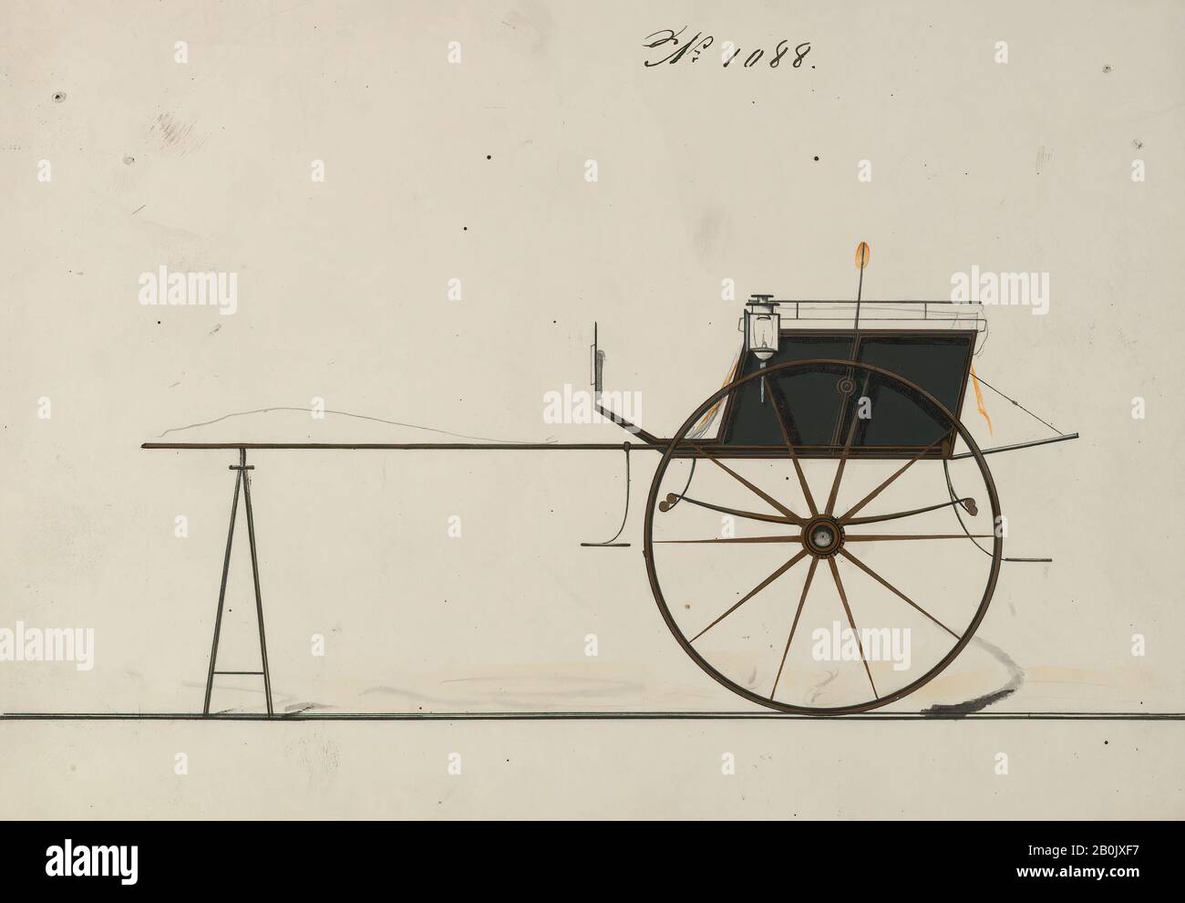Brewster & Co., Design for Tandem Cart, no. 1088, Brewster & Co ...