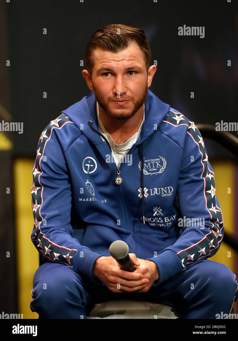 Issac Lowe during the press conference at the MGM Grand Garden Arena ...