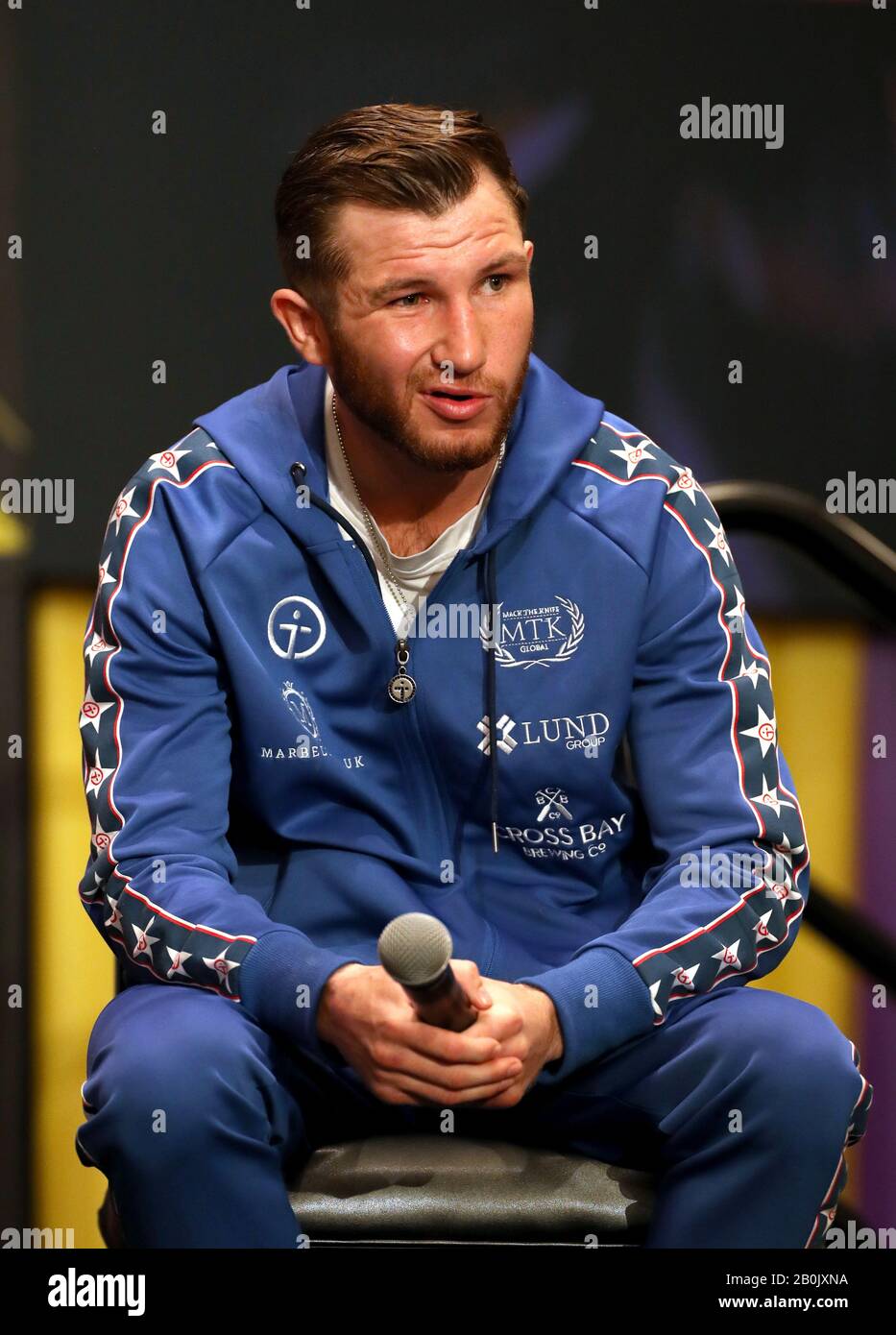Issac Lowe during the press conference at the MGM Grand Garden Arena ...