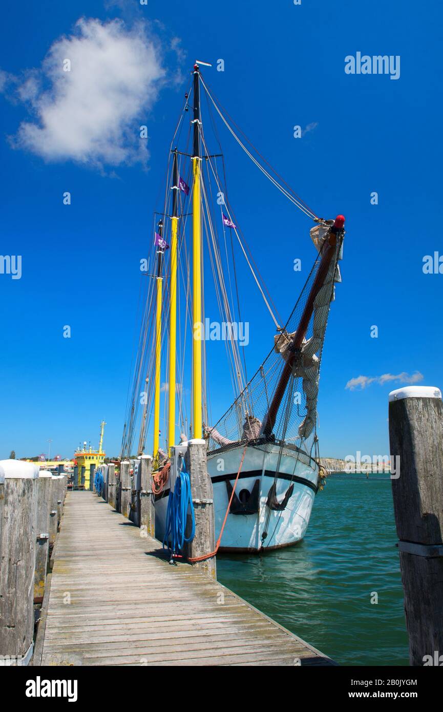 Dutch old boats in harbor Stock Photo - Alamy