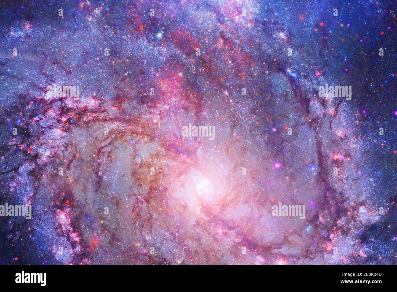 Nebulae and stars in outer space, glowing mysterious universe. Elements ...