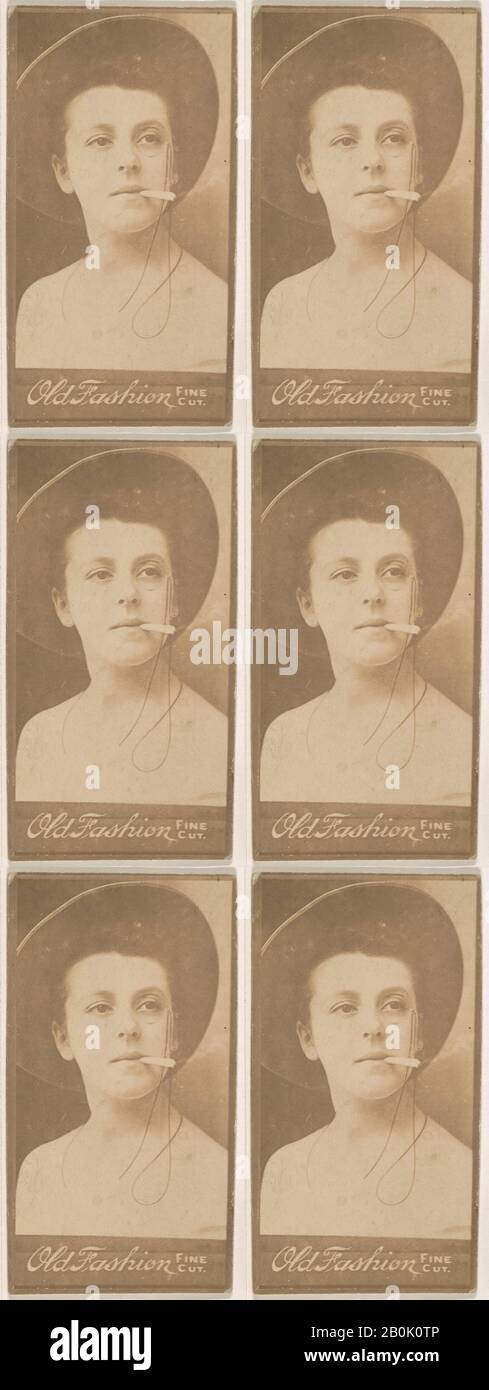 Actress with monocle and cigarette, from the Actresses series (N664 ...