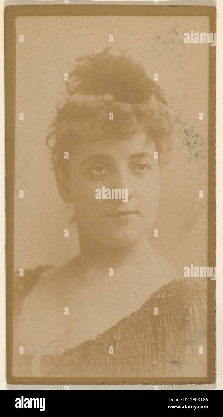 Portrait of actress, from the Actresses series (N668), ca. 1888 ...