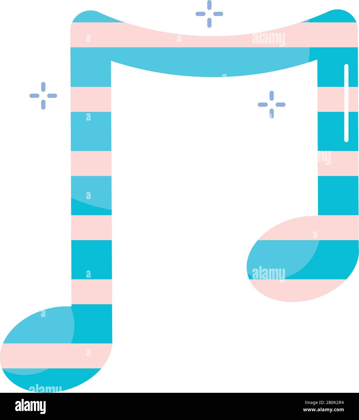 Note flat style icon design, Music sound melody song musical art and ...
