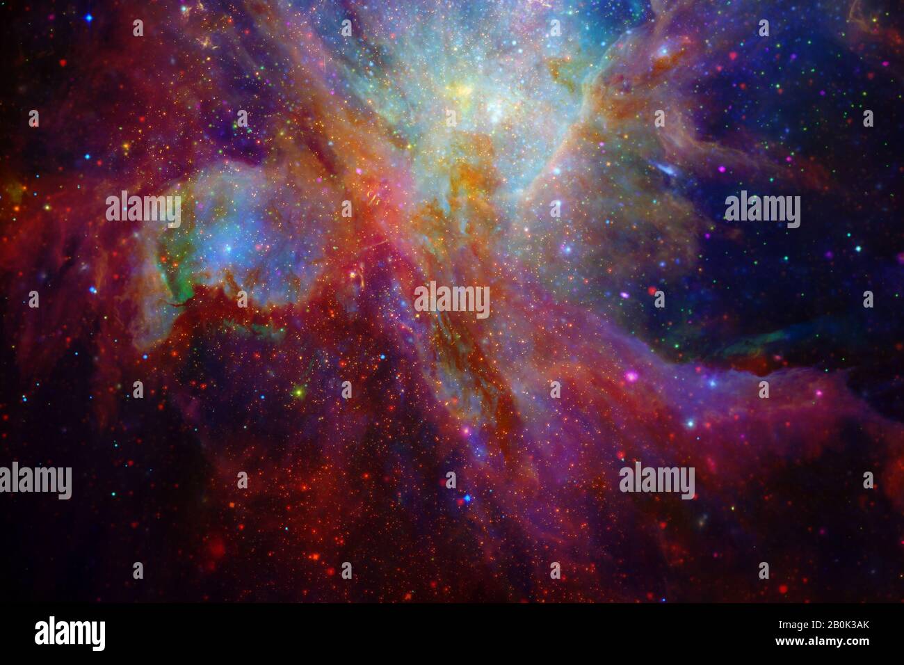 Infinite space with nebulae and stars. Elements of this image furnished ...