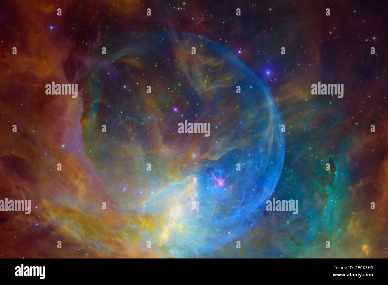Infinite space with nebulae and stars. Elements of this image furnished ...