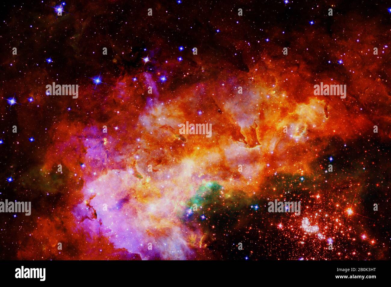 Infinite space with nebulae and stars. Elements of this image furnished ...