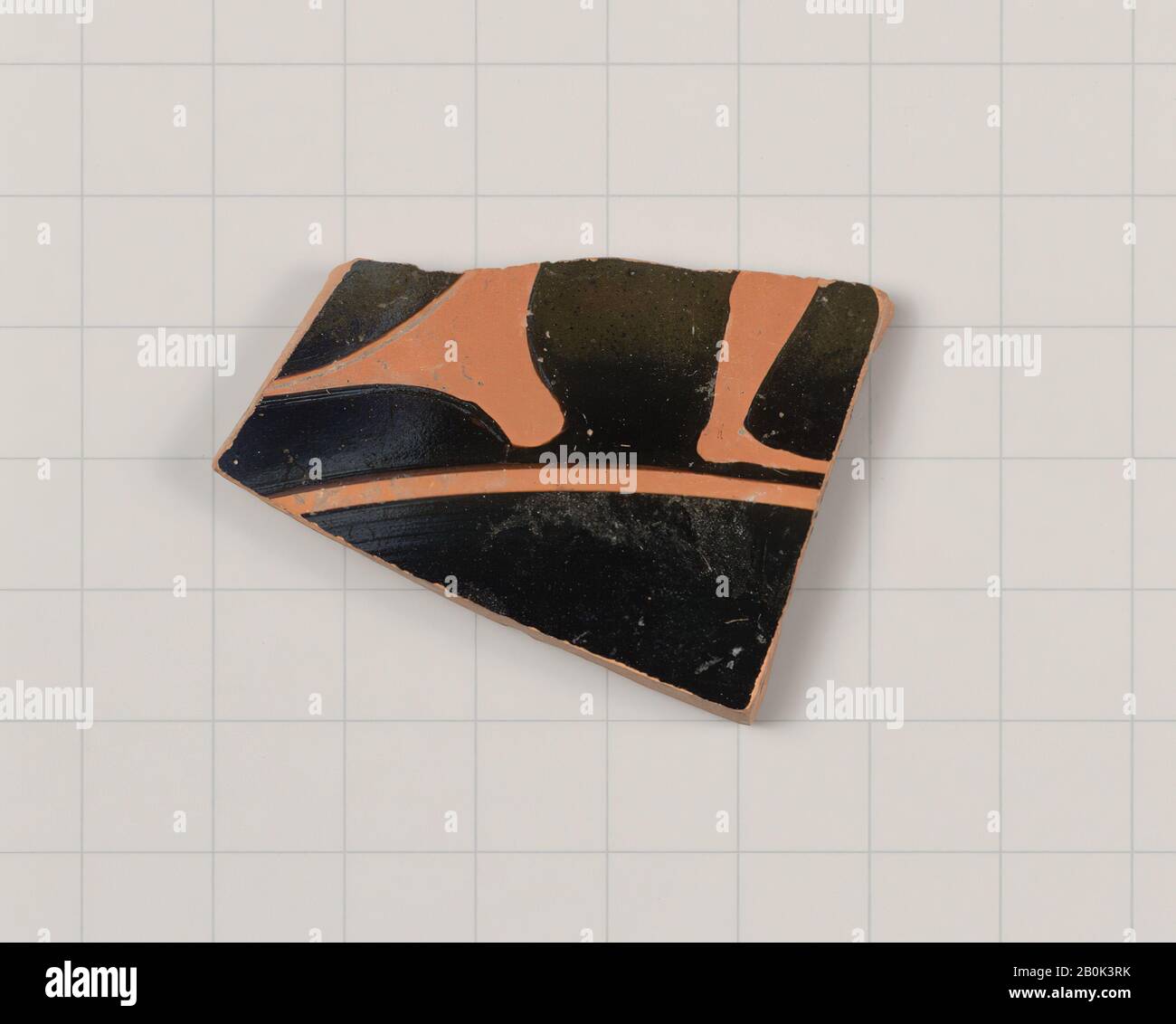 Terracotta fragment of a kylix: eye-cup (drinking cup), Greek, Attic ...