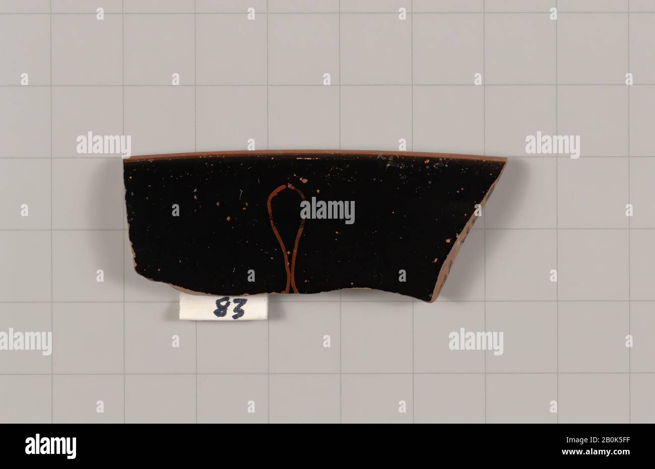 Attributed to Makron, Terracotta rim fragment of a kylix (drinking cup ...