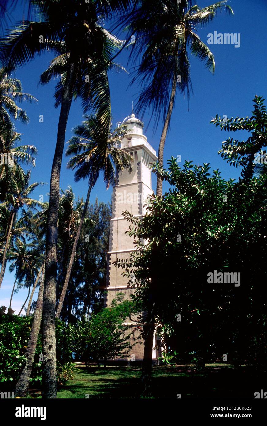 TAHITI, LIGHTHOUSE, AT POINT VENUS Stock Photo - Alamy