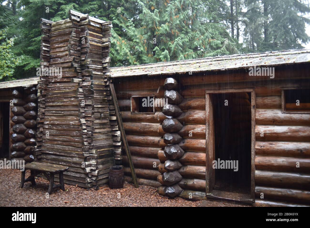 Astoria, Oregon. U.S.A. Oct. 21, 2017. Fort Clatsop National Park ...