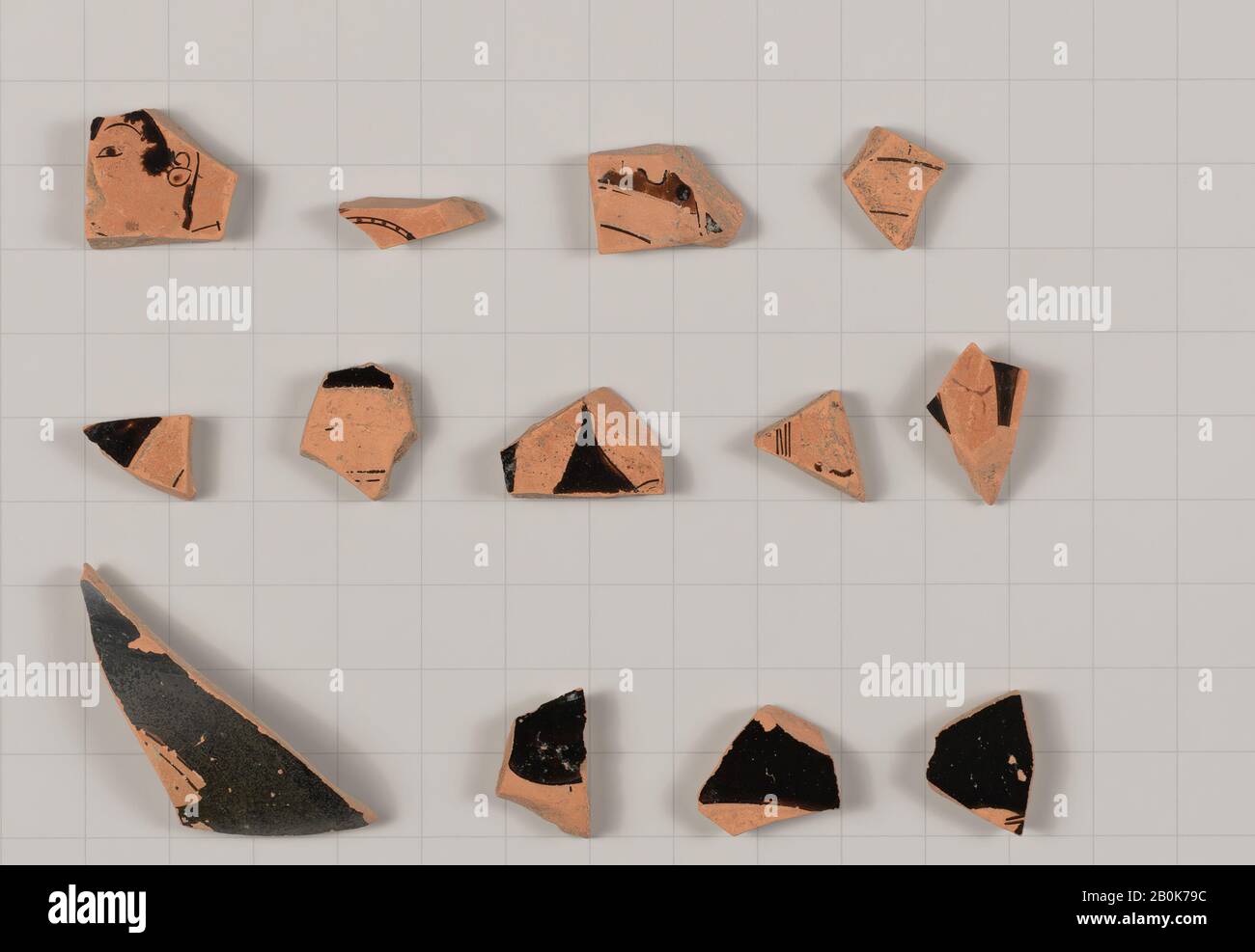 Terracotta fragments of a psykter? (vase for cooling wine), Greek ...