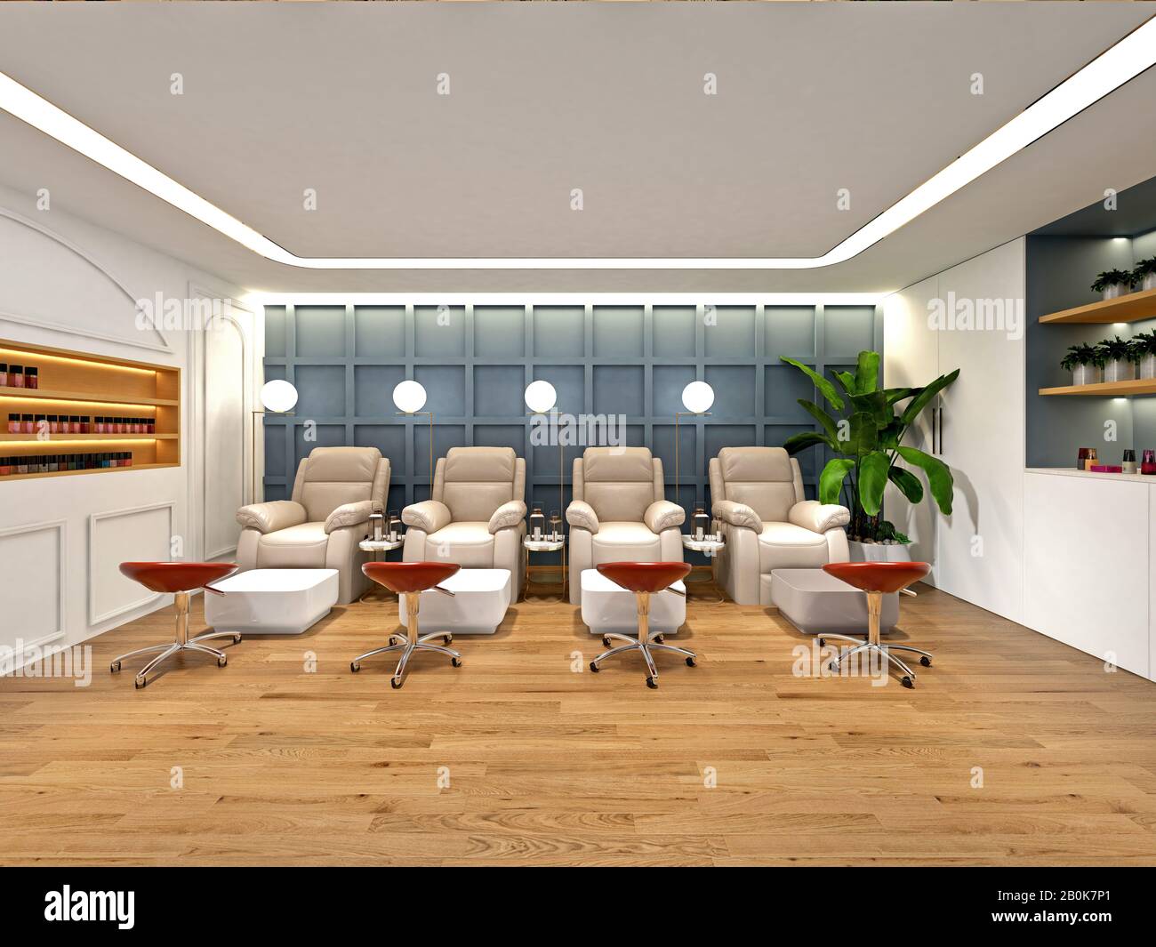 3d render of spa msaage beauty salon Stock Photo - Alamy