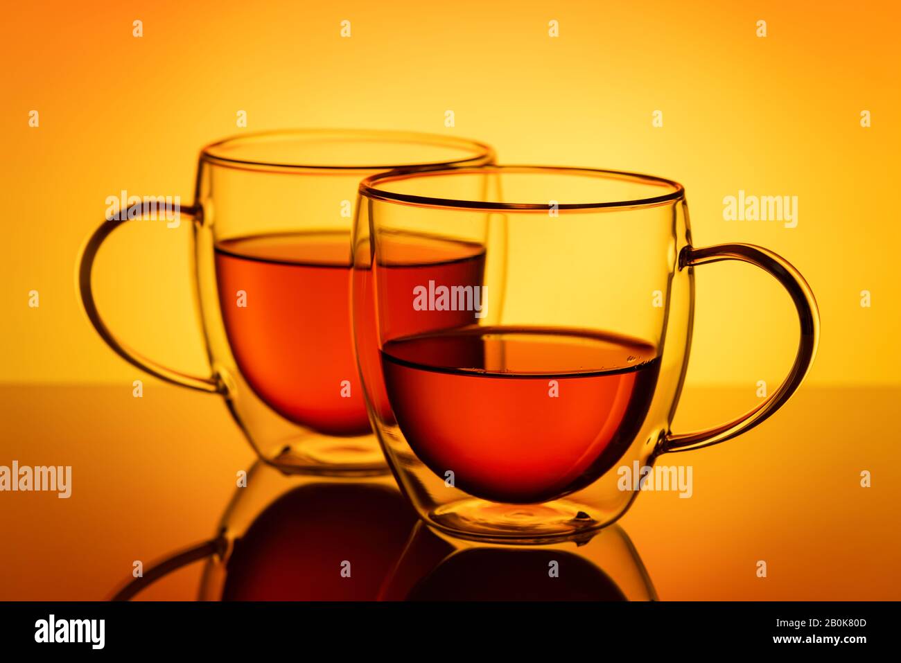Two transparent tea cups hi-res stock photography and images - Alamy