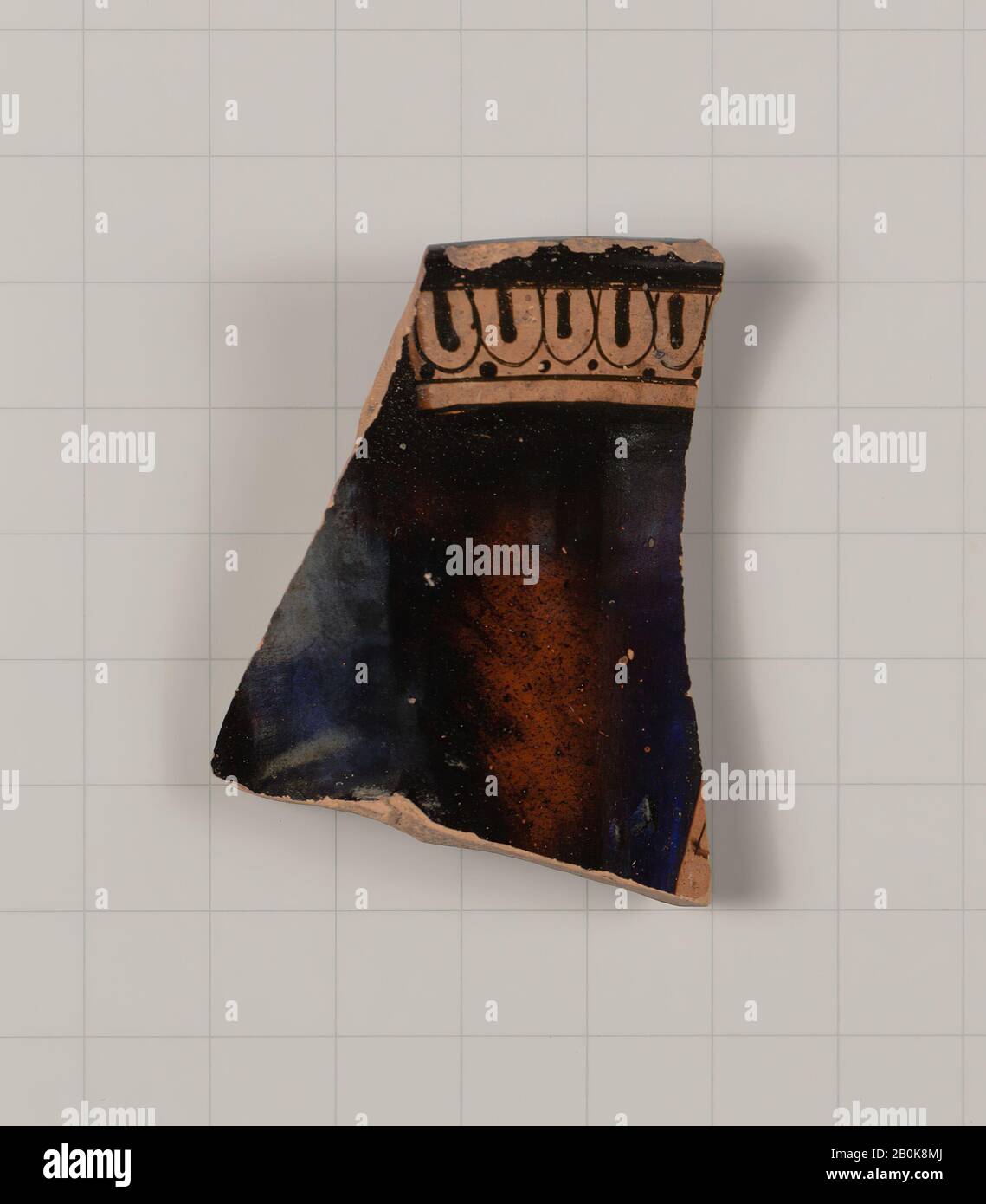 Terracotta fragment of an oinochoe: olpe (jug), Greek, Attic, Classical ...