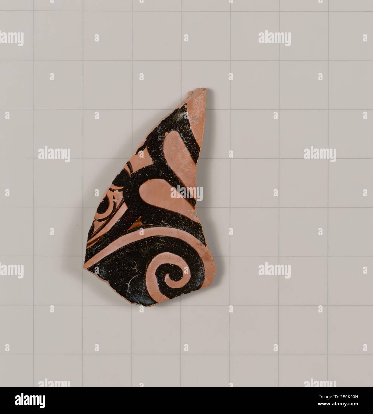 Terracotta fragment of a hydria: kalpis (water jar)?, Greek, Attic ...