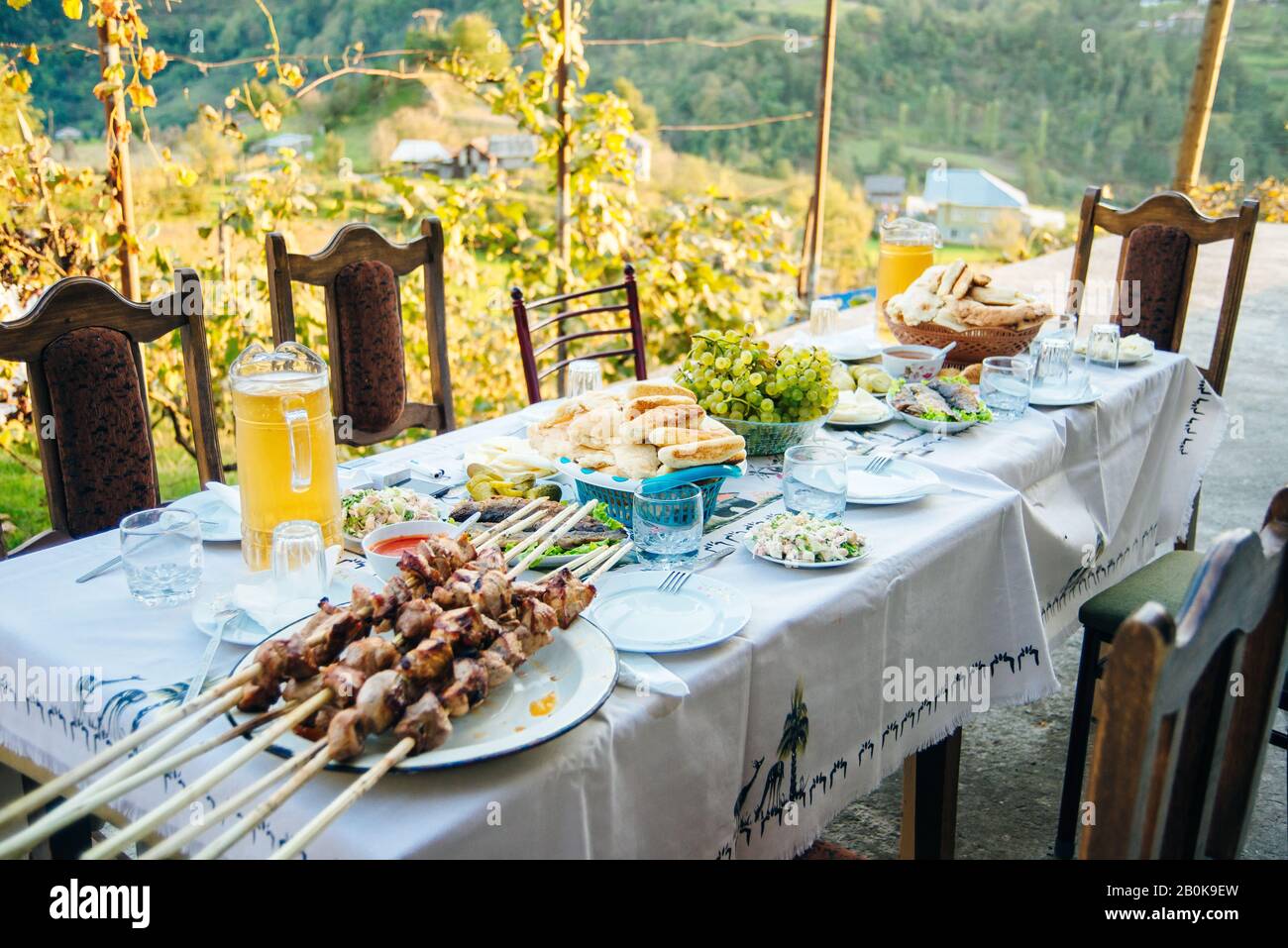 Traditional georgian feast hi-res stock photography and images - Alamy