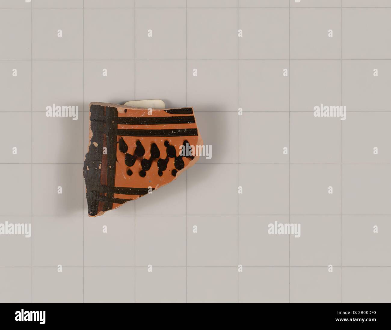 Terracotta fragment of an olpe (jug), Greek, Attic, Archaic, Date last ...