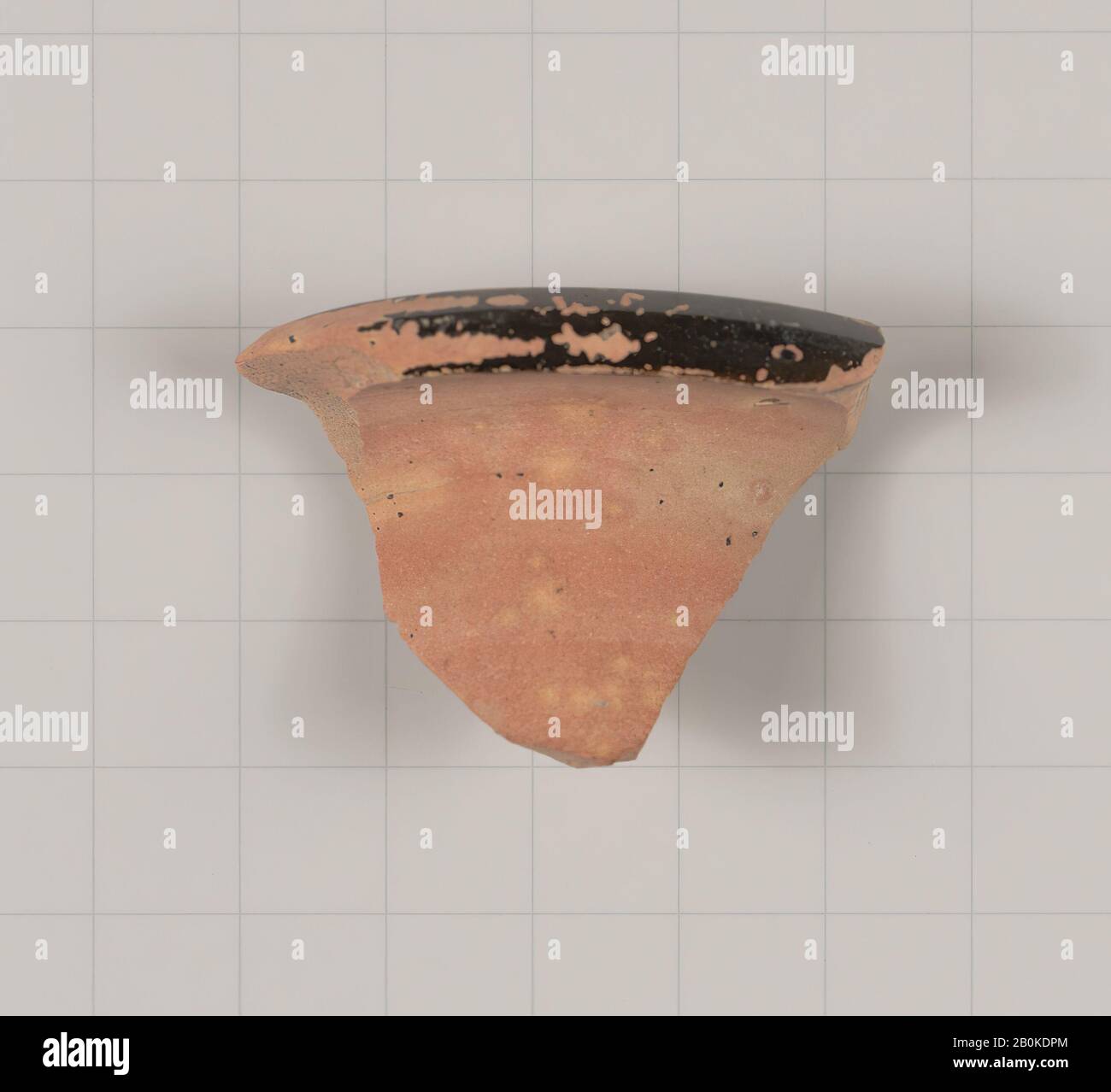 Terracotta fragment of an olpe (jug), Greek, Attic, Archaic, Date late ...