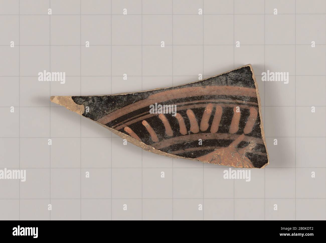 Terracotta fragment of a kylix (drinking cup), Etruscan, Classical ...