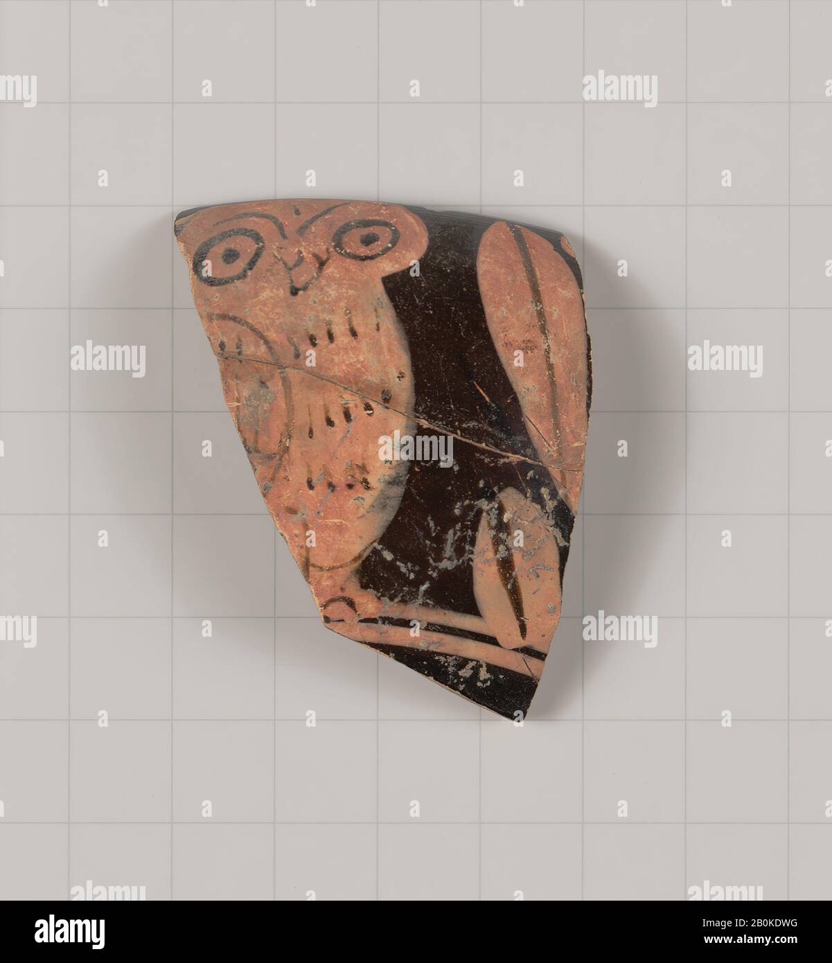 Terracotta fragment of a skyphos (deep drinking cup), Etruscan ...