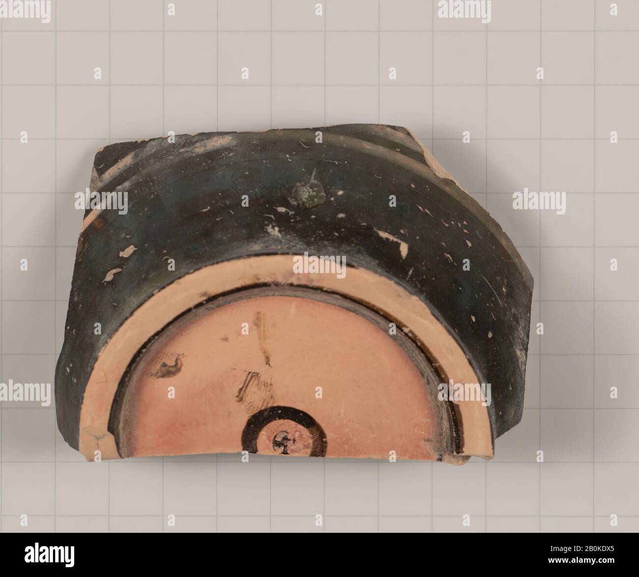 Terracotta fragment of a skyphos (deep drinking cup), Etruscan ...