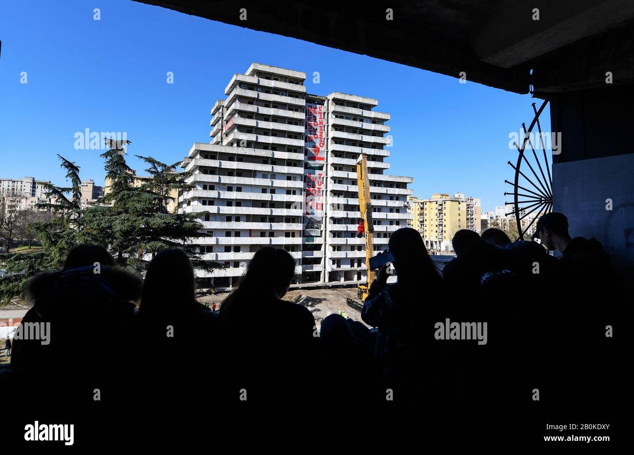 Naples historic day for the district of Scampia, down the symbol of ...