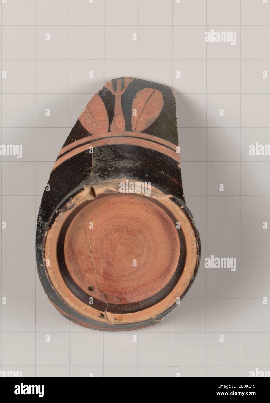 Terracotta fragment of a skyphos (deep drinking cup), Etruscan ...