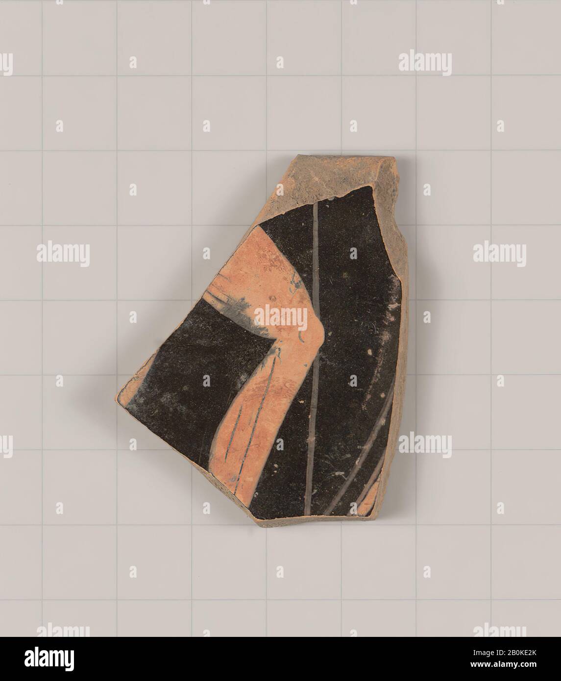 Terracotta fragment of a kylix (drinking cup), Etruscan, Classical ...