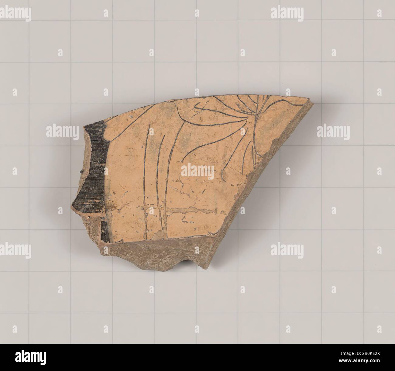 Terracotta fragment of a krater (deep bowl)?, Etruscan, Classical, Date ...