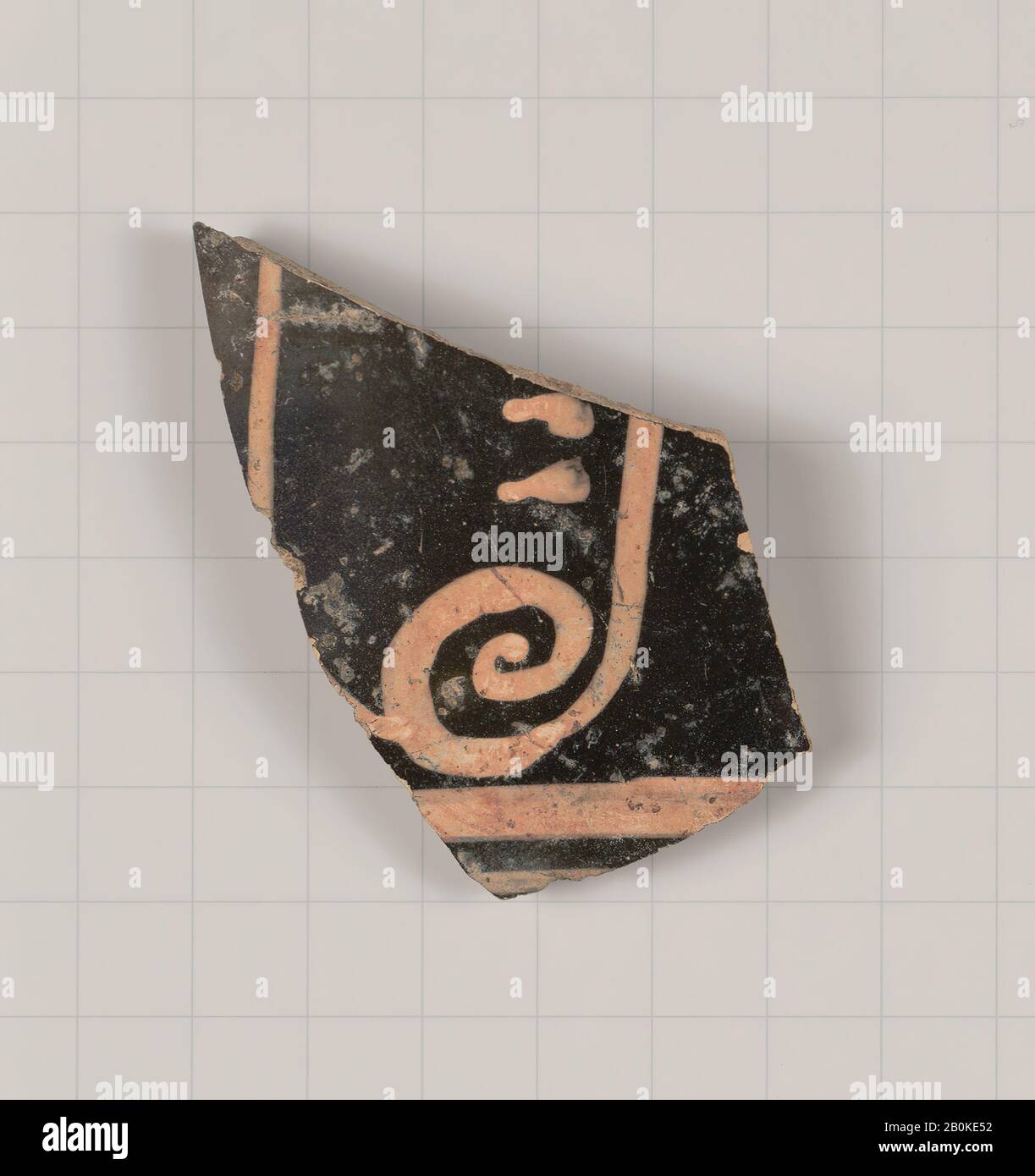 Terracotta fragment of a krater (deep bowl)?, Etruscan, Classical, Date ...