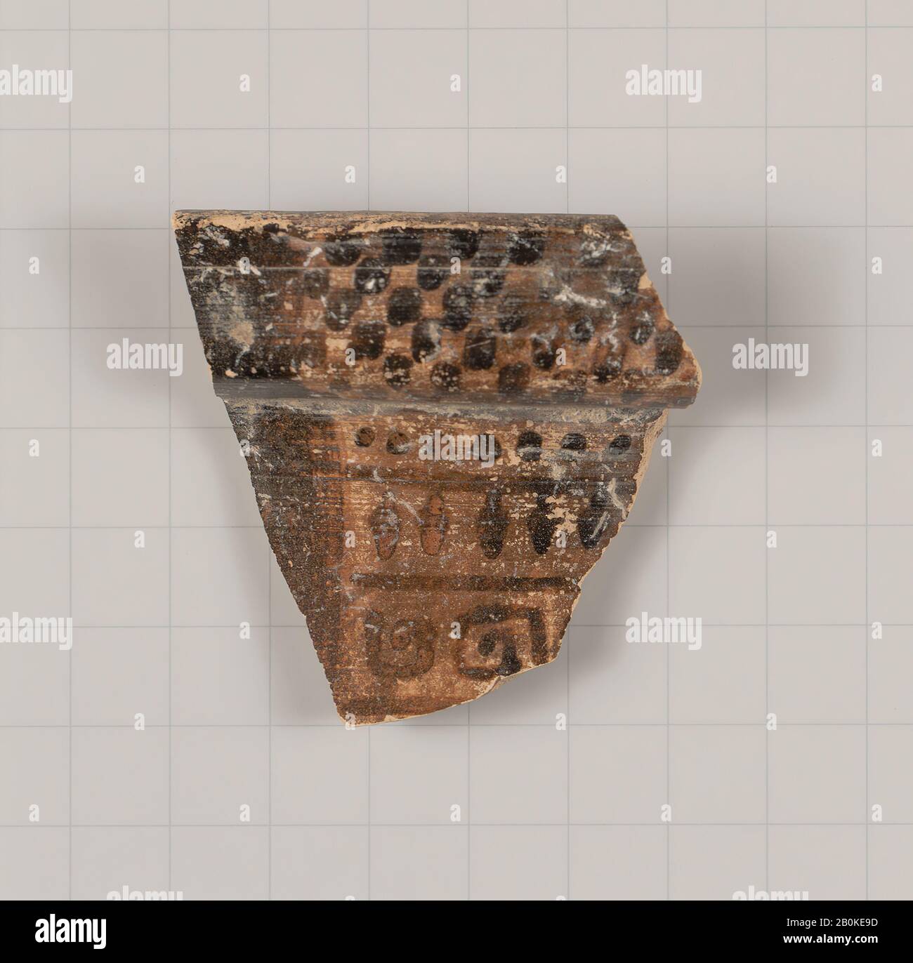 Terracotta fragment of an olpe (jug), Greek, Attic, Archaic, Date 530 ...