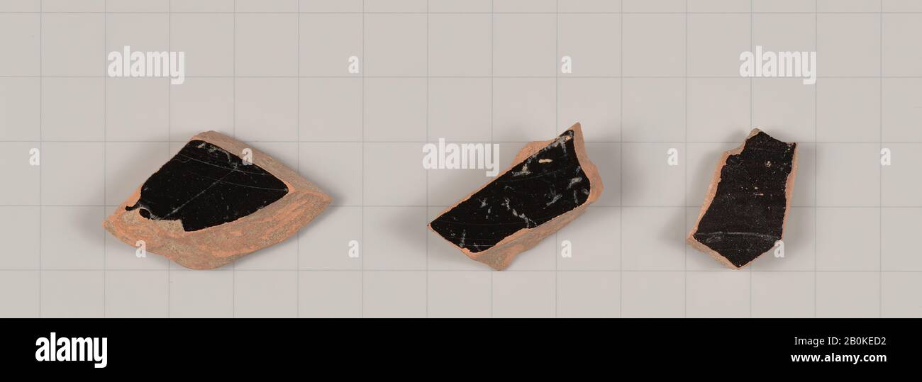 Terracotta fragments of open shapes, Greek, Attic, Archaic/Classical ...