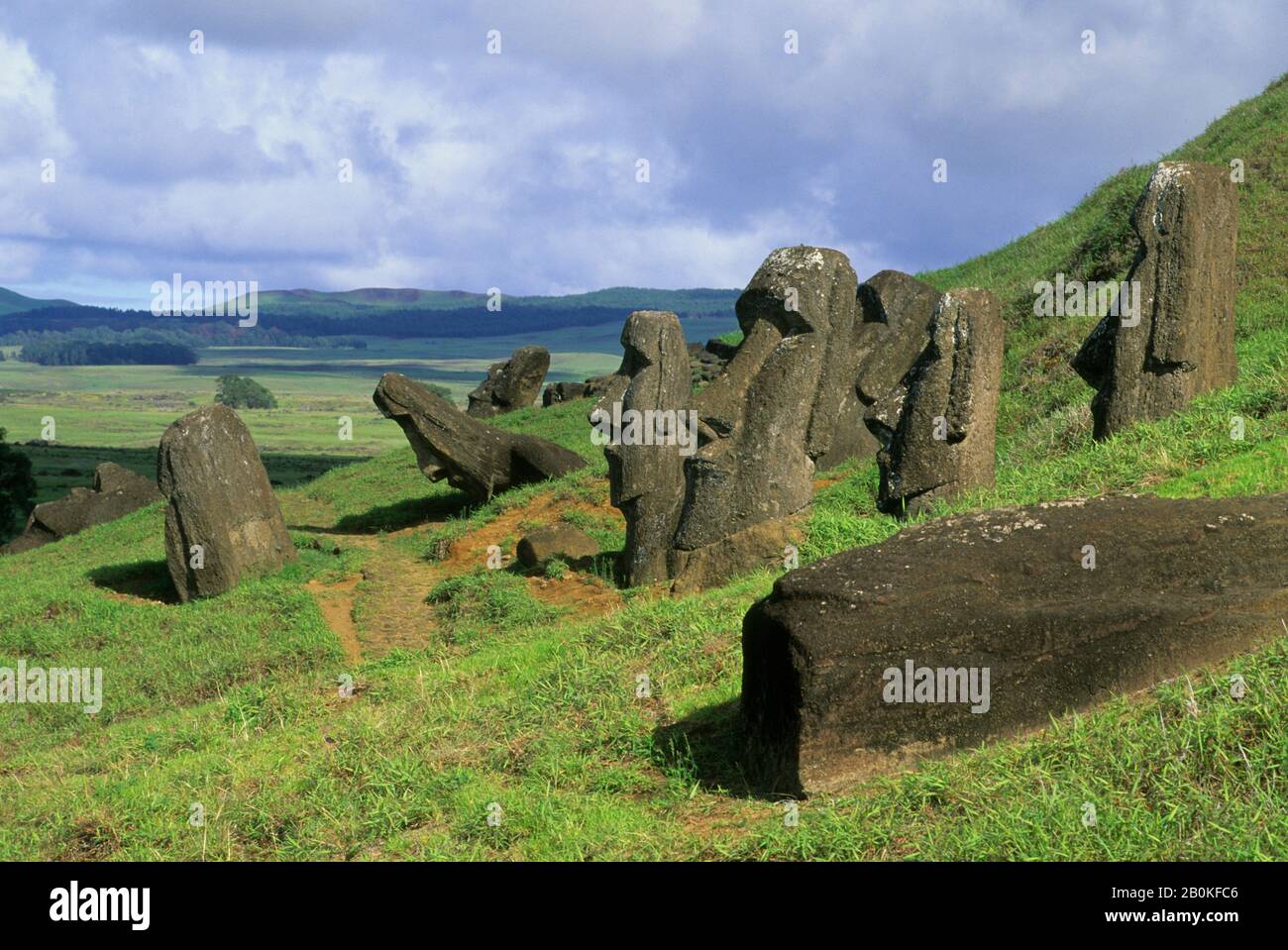 Moai quarry on easter island hi-res stock photography and images - Alamy