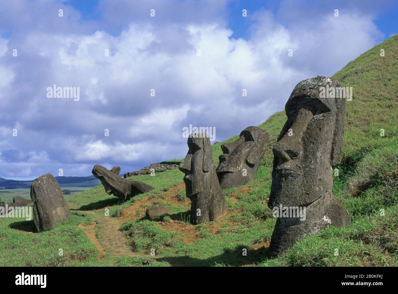Moai quarry on easter island hi-res stock photography and images - Alamy