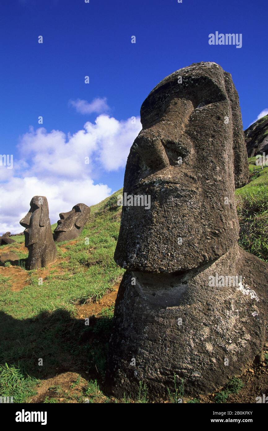 Moai statue quarry hi-res stock photography and images - Alamy