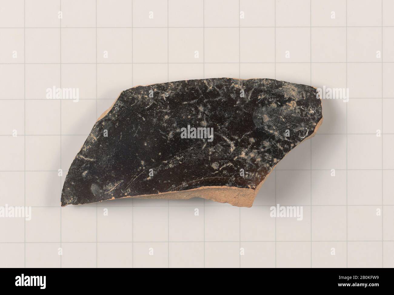 Terracotta fragment of an unidentified shape, Greek, Attic, Archaic ...