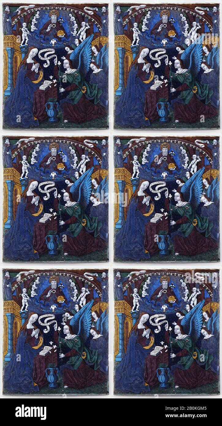 Workshop of Master of the Triptych of Louis XII, The Annunciation, French, Limoges, probably ...