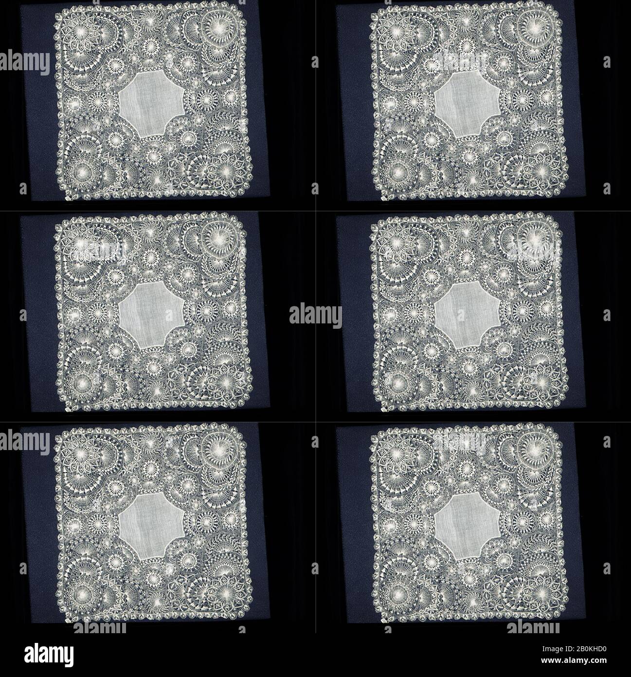 Lace handkerchief, Mexican, early 19th century, Made in Mexico, Mexican ...