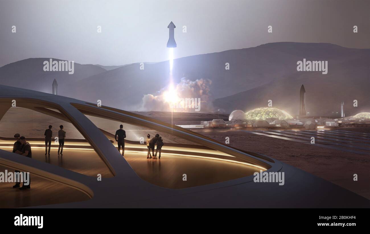 Spacex starship colony hi-res stock photography and images - Alamy