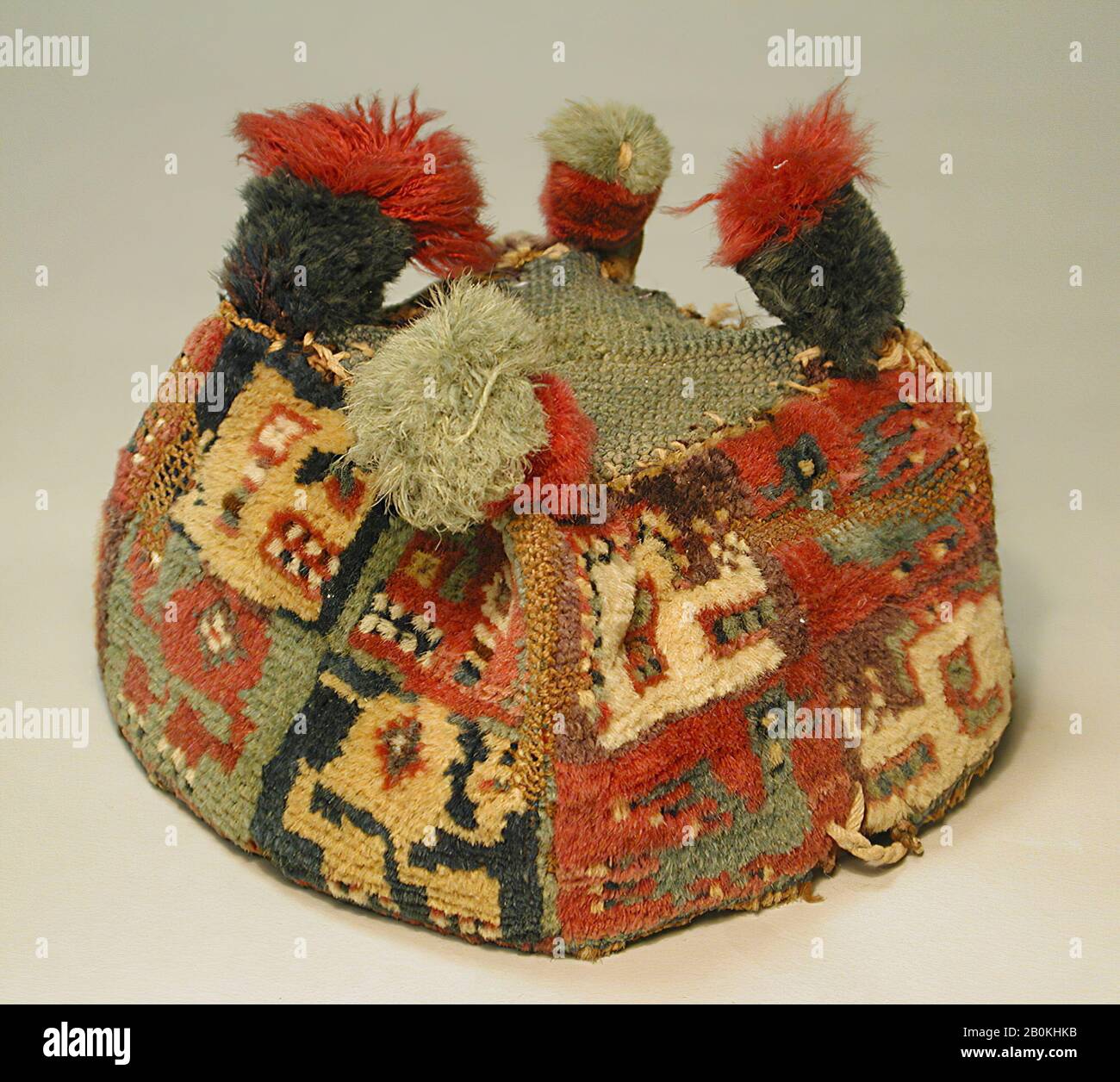 Four-Cornered Hat, Wari, 7th–9th century, Peru, Wari, Camelid hair ...