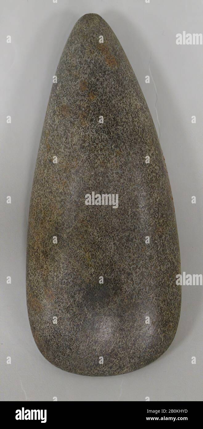 Stone Celt, Taíno, before 16th century, Dominican Republic, Caribbean ...