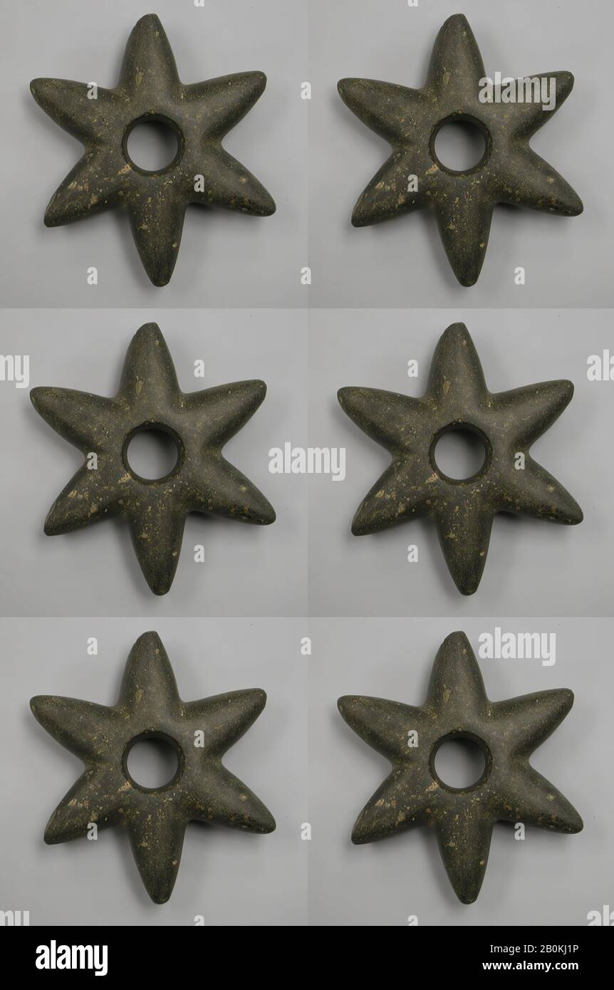 Six-Pointed Stone Mace Head, Peruvian, before 16th century, Peru ...