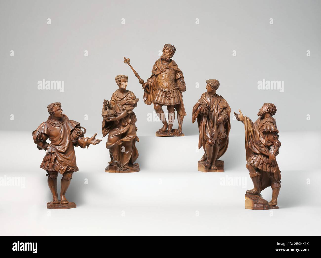 Group of statuettes, German, 16th century, German, Boxwood, Overall (on ...