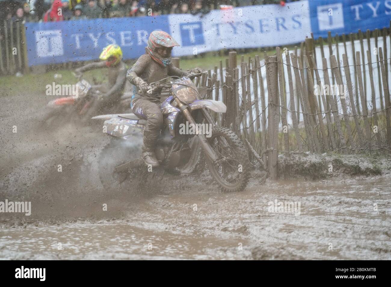 Taylor Hammal accelerates through the mud during the MX2 250 Race 1 at ...